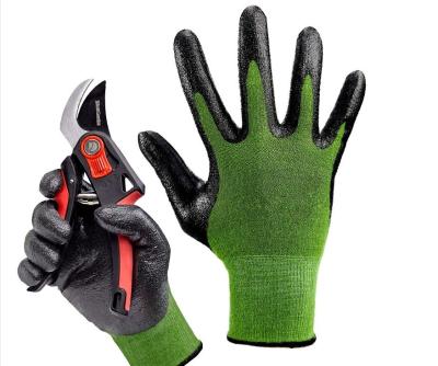 China Biodegradable 13 Gauge Bamboo Fiber Nitrile Work Gloves For Construction for sale