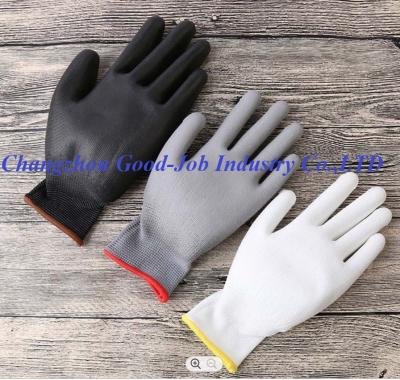China EN388 CE 3121 Auto Repair Pu Coated Nylon Knitted  Gloves for sale