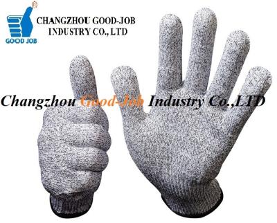 China Food Grade 13G Uncoated EN388 Level 5 Cut Proof Gloves for sale