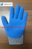 China HPPE 10G knitted Liner With Latex Dipped Palm Coated En388 Anti-cut Non-slip Protective Hand Gloves for sale