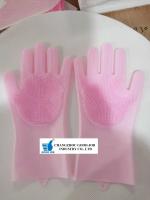 China 160g Silicone Dish Scrubber Hand Gloves For Dishwashing for sale