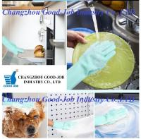 China Eco Friendly BPA Free Silicone Dishwashing Protective Work Gloves for sale