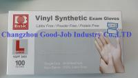 China ASTM D5250 PVC  Disposable Synthetic Vinyl Exam Gloves for sale