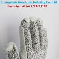 China 13G Finger Covered Cut Resistant HPPE Cut Proof Working Hand Gloves Level 5 Cow Split Leather Welding Gloves for sale