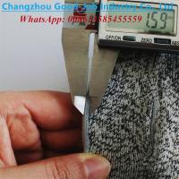 China Cow Split Leather Cut Resistant HPPE Anti Cut 13G Thickened Finger Covered  Protective Work  Hand Gloves for sale