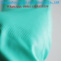 China 11mil Nitrile Heavy Duty Industry Gloves Unlined 3D Diamond Grain Puncture Oilproof Chemical Resistant for sale