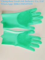 China Silicone Food Grade Protective Work Gloves Dishwashing Scrubber Gloves 160g for sale