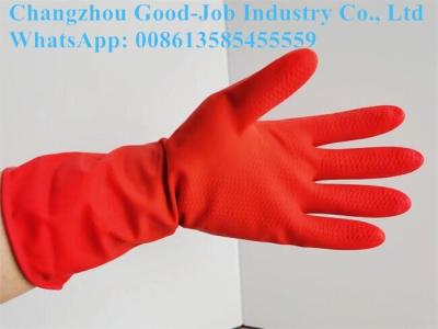 China Factory Directly Sale Household Latex Protective Work Gloves Unling Thickened 17mil Waterproof Cleaning Gloves for sale