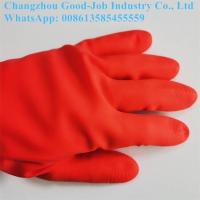 China Factory Directly Sale Household Latex Protective Work Gloves Unling Thickened 17mil Waterproof Cleaning Gloves for sale