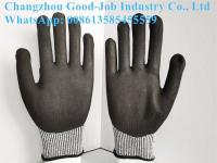 China Oilfield HPPE TPR Impact Protective Work Gloves Sandy Nitrile Coating Anti Impact Cut Resistant Gloves for sale