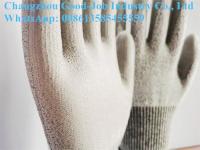 China 13G PU HPPE Liner Cut Resistant Protective Work Gloves Polyurethane Palm Coated EN388 4443C for sale