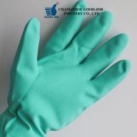 China Non Disposable Nitrile Heavy Duty Chemical Resistant Gloves 11mil 15mil 18 Mil for sale