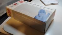 China BASIC SYNGUARD Nitrile Examination Gloves Powder Free ASTM D6319 F1671 510K for sale