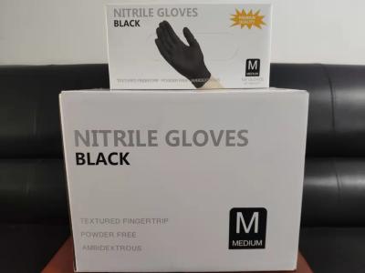 China Automobile Industrial Heavy Duty Nitrile Gloves 5Mil High Elasticity Powder Free for sale