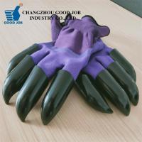 China Claws ABS Plastic Outdoor Rubber Gloves Latex Digging Planting Waterproof for sale
