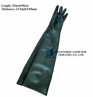 China Pharmaceutical Sandy Long Sleeve Neoprene Gloves 80cm 31.5inch for sale