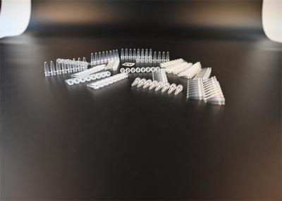 China Lingyao PCR 8-Strip Plastic Tubes 0.2ml Capacity with 250μL Max Volume for Molecular Biology Research for sale