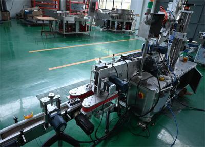 China PLC Controlled Automatic Paper Labeling Machine 20-50 MPM with 0.6m³/min Air Consumption for Pharmaceutical Industry for sale