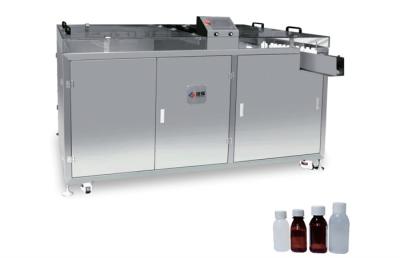 China Automatic Bottle Unscrambler Machine 50-150 BPM GMP CE for Sterile Cosmetic Lines for sale