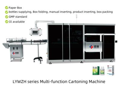 China Multi-Functional Automatic Cartoning Machine for Steriles & Cosmetics 180 BPM, GMP Compliant, Quick Changeover Design for sale