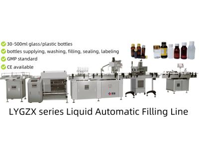 China Pharmaceutical Liquid Filling Machine 30-500ml Volume with GMP Compliance and 99% Capping Success Rate for sale