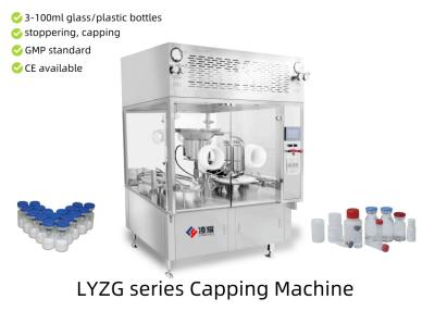 China LYZG Glass Vial Capping Machine 3-100ml Aluminum Sealer 24000 pcs/h 0.05% Breakage for sale