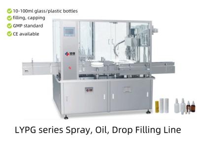 China Automatic Essential Oil Filling and Capping Machine 10-100ml Servo Peristaltic Dosing for sale
