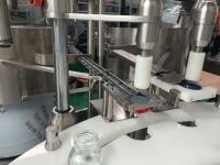 China Automatic Bioactive Liquid Bottle Filling Sealing Machine 30-500ml Low Shear Dosing Nitrogen Blanketing for sale