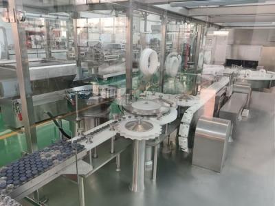 China Fully Automatic Vial Liquid Filling Line 30-500ml 380V 50Hz for Glass and Plastic Bottles for sale