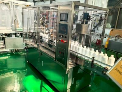 China Automatic Liquid Filling Machine 100-500ml for Plastic Glass Bottles 6-10 Heads GMP for sale