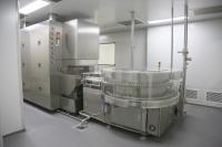 China Synchronized Flame Sealing 5ml Sterilizing Filling Sealing Ampoule Line, 30000 pcs/h ISO 5 Laminar Zone AGF-9S for sale