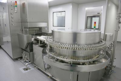 China HMI Integrated Line Control 10ml Ampoule Washing Sterilizing Filling Sealing Line, 40000 pcs/h ≤1% Breakage Rate AGF-15S for sale
