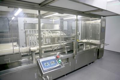 China 316L Steel Construction 1-2ml Ampoule Washing Sterilizing Filling Sealing Line, 40000 pcs/h HMI Line Control AGF-5S for sale