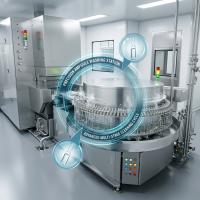 China Automatic sterile Ampoule Filling Machine with Washing Sterilizing Filling and Sealing Line Integration for sale