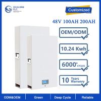 China LiFePO4 Lithium Battery OEM ODM Rechargeable 48V 100AH 200AH 300AH Lithium Ion Battery For Home Solar Energy Storage for sale