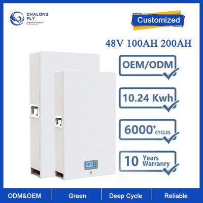 China LiFePO4 Lithium Battery OEM ODM Rechargeable 48V 100AH 200AH 300AH Lithium Ion Battery For Home Solar Energy Storage for sale