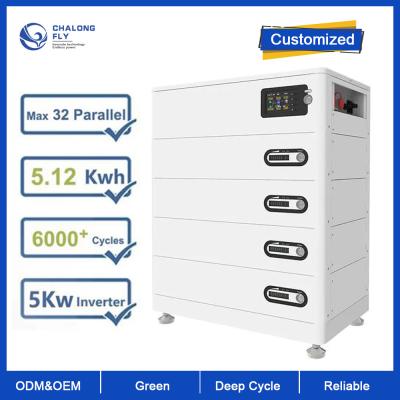 China LiFePO4 Lithium Battery Household Energy Storage Inverter OEM ODM Lifepo4 Lithium Battery 5000W LFP Solar Renewable for sale