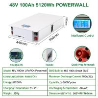 China LiFePO4 Lithium Battery OEM ODM 48V 100AH 200AH 300AH Powerwall Off Grid Household Solar Energy Power Storage Battery for sale
