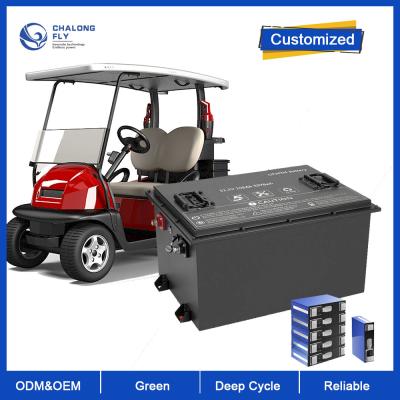 China LiFePO4 Lithium Battery OEM ODM Rechargeable 51.2V 60AH 105AH 150AH 200AH Lithium Ion Battery Pack For EV/RV Golf Cart for sale