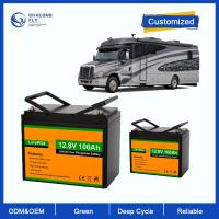 China LiFePO4 Lithium Battery OEM ODM 12V 100Ah 150Ah 200Ah Deep Cycle Battery For Marine/Solar/RV/Golf Cart/Trolling Motor for sale