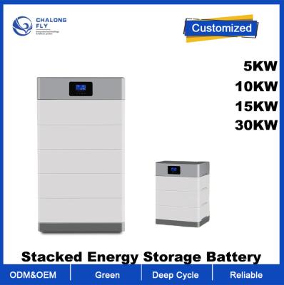 China 51.2V LiFePO4 Lithium Battery with 6000 Cycle Life and IP65 Waterproof for Stacked Energy Storage System for sale