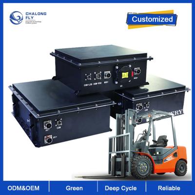China LiFePO4 Lithium Battery Custom AGV Robot Energy Solution 48V 60V 72V Electric Forklift Lithium Ion Battery 60AH 150AH for sale