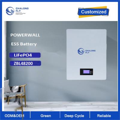 China Powerwall 200Ah 10KW Lifepo4 Rechargeable Battery Wall Mounted For Solar Energy Storage System for sale