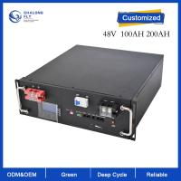 China Pure Sine Wave LiFePO4 Lithium Battery 48V 100Ah 150Ah 200Ah Customized for Power Source for sale