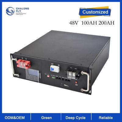 China Pure Sine Wave LiFePO4 Lithium Battery 48V 100Ah 150Ah 200Ah Customized for Power Source for sale