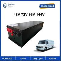 China CLF OEM waterproof 48V 72V 96V 144V 135Ah 200Ah 230Ah LFP prismatic lithiumbattery packs for Electric golf cart buggy for sale