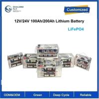 China CLF OEM 12v 24V LiFePO4 Lithium Battery Packs 100ah 200ah With BMS For Camp Boats for sale