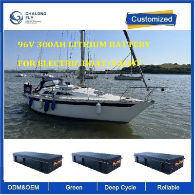 China 96V 300Ah Marine Lithium Battery with IP67 Waterproof and Stainless Steel Case for Electric Boats for sale