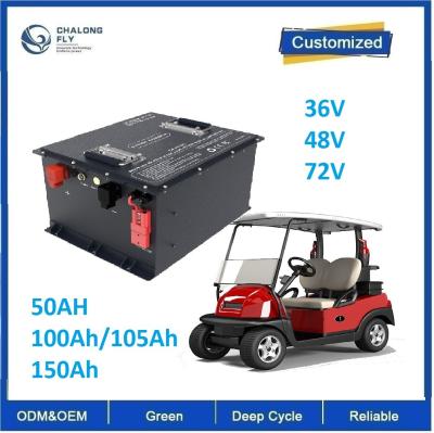 China CLF OEM 48V 100Ah Golf Cart Battery with Grade A Lithium Battery Cell and 4000 Cycles Lifespan for sale