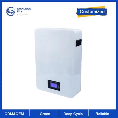 China Wall Mounted Lithium Ion LiFePO4 Battery Pack 5KWh 48V100Ah Powerwall For Home Solar Energy System for sale